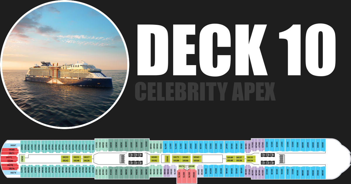 Celebrity Apex Deck 10 - Cabins & Activities